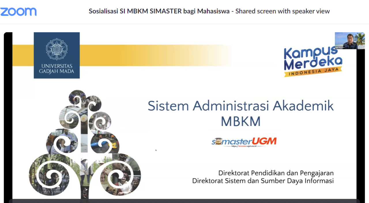 Sosialisasi SI MBKM SIMASTER bagi Mahasiswa Program Sarjana dan DIV ...