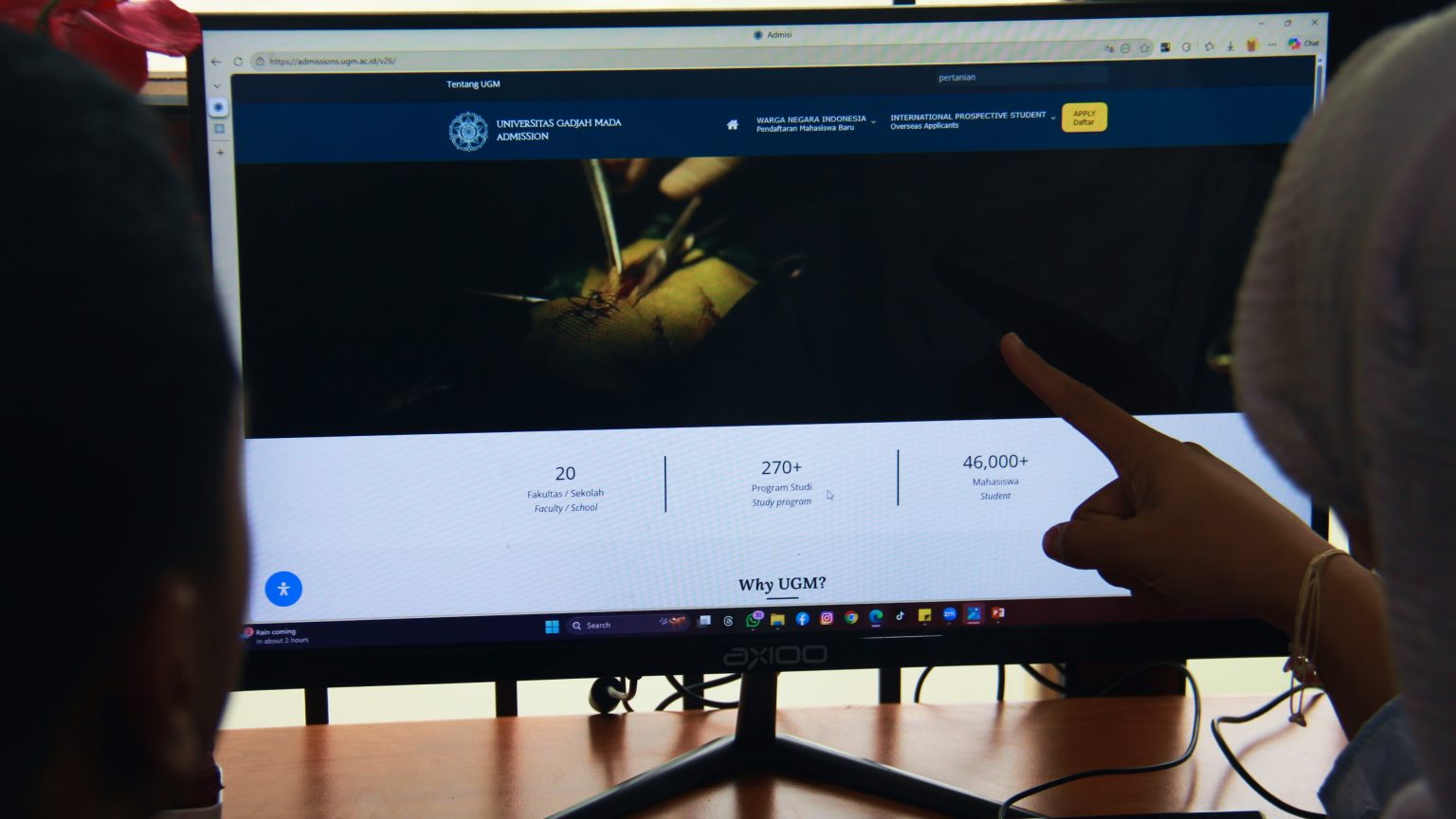 Integrasikan Info Penerimaan Mahasiswa Baru, Laman um.ugm.ac.id ...